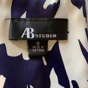 AB Studio | Dresses | Ab Studio Midi Dress Pleated Scoop Neckline ...